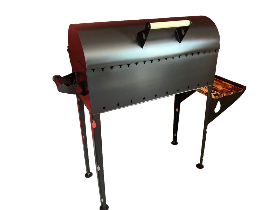 Classic Grill With a Lid and Shelf Individual Design Portable - Etsy