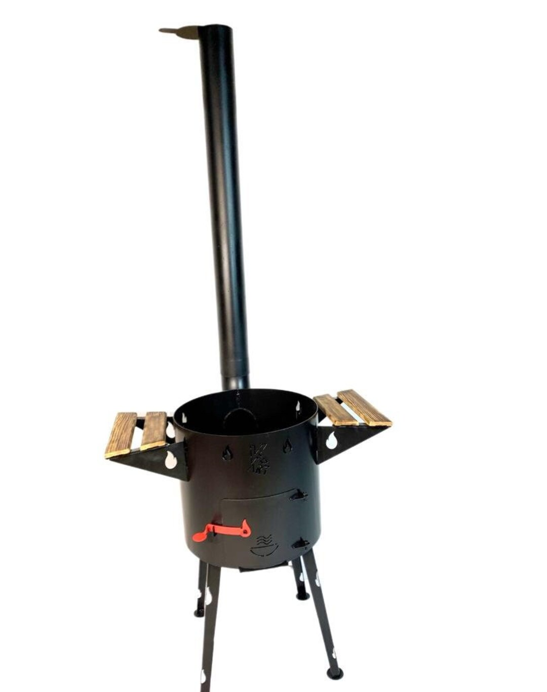 Kazan Oven 12L_ 40 Cm With 2 Shelves AND KAZAN Portable Bbq Grill Outdoor Oven Garden Oven ...