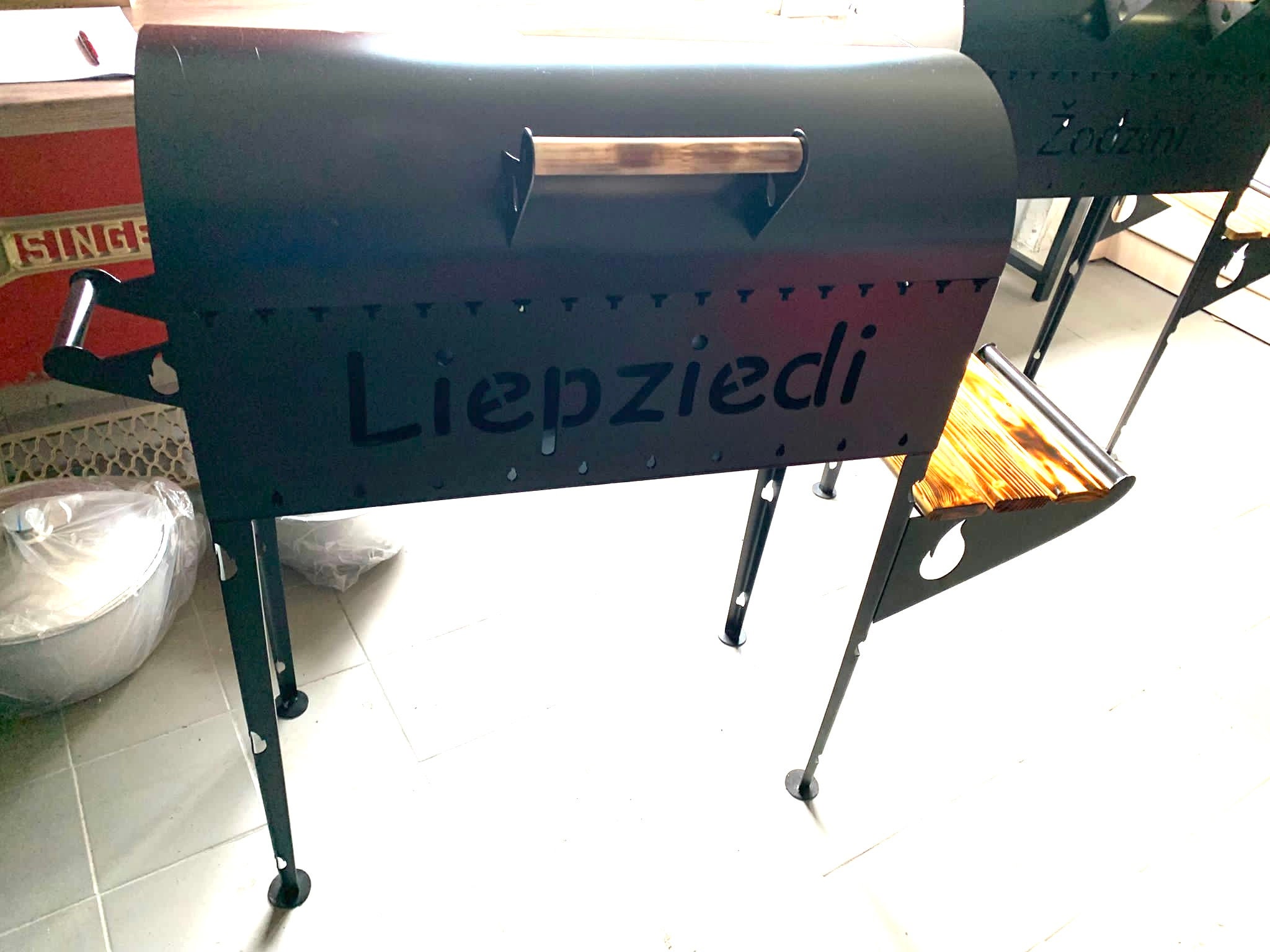 Classic Grill With a Lid and Shelf Individual Design Portable - Etsy