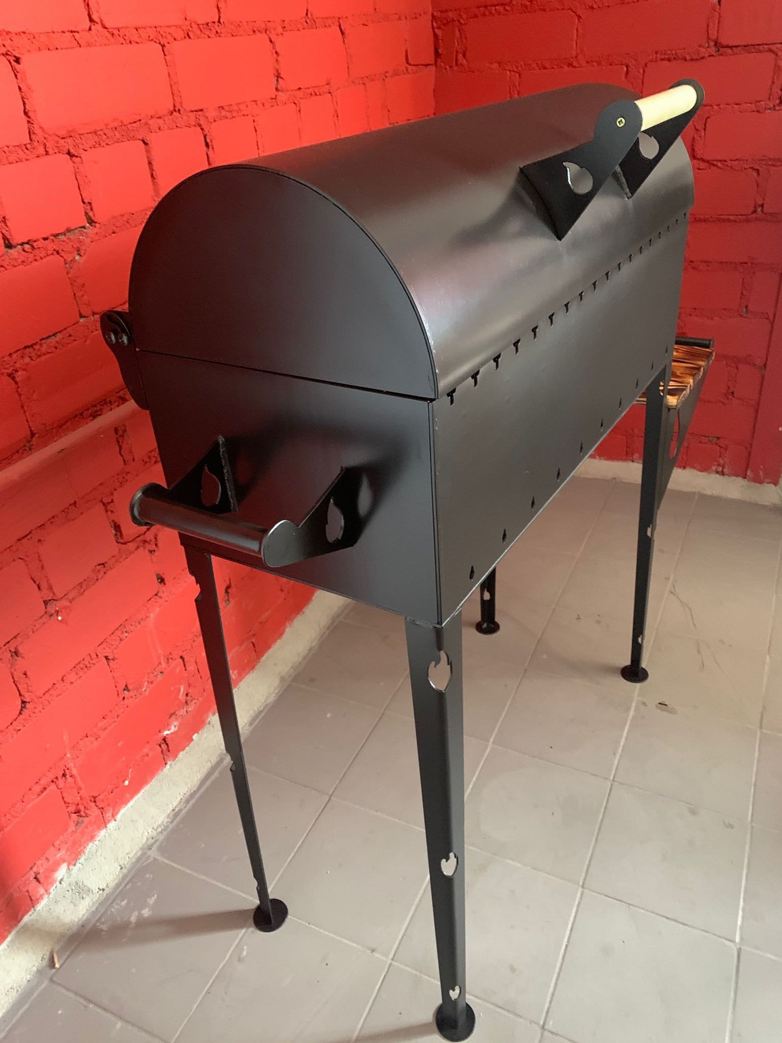 Classic Grill With a Lid and Shelf Individual Design Portable - Etsy