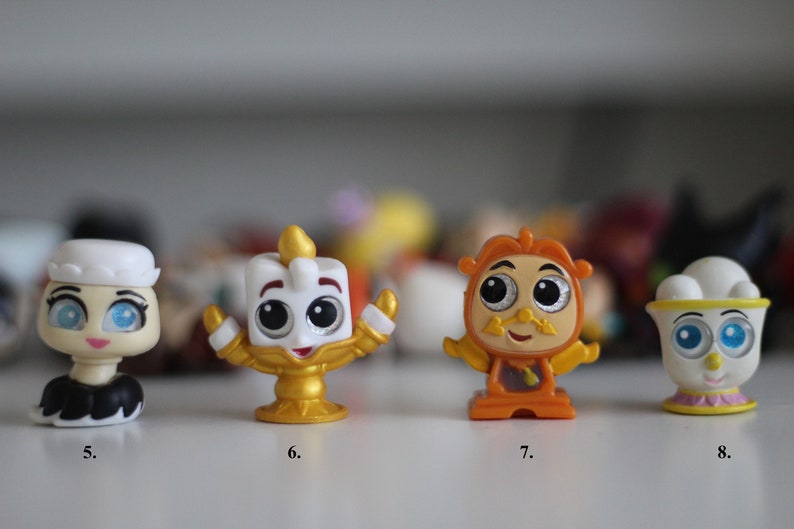 Disney Doorables Beauty & the Beast Keychains, Disney Keychain ...