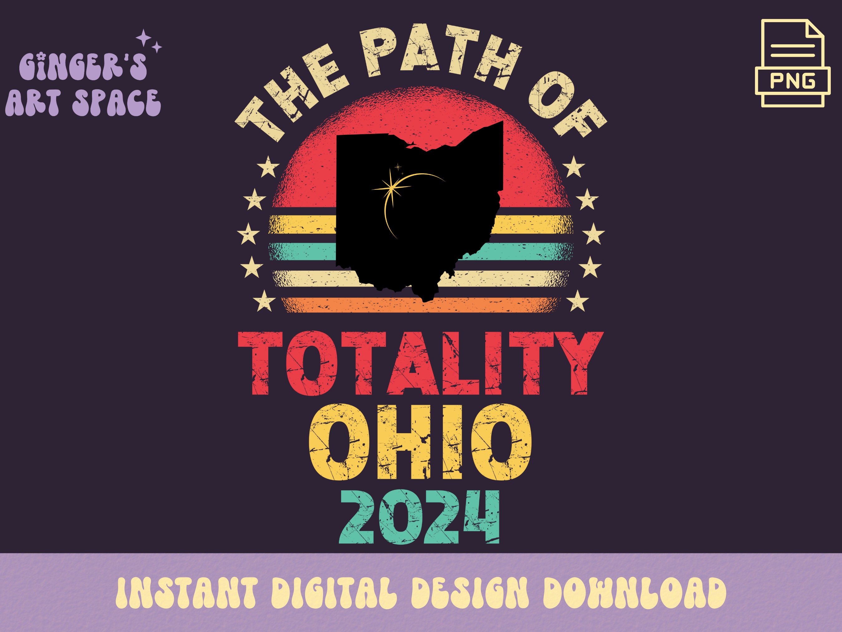 Totality in Ohio PNG, Ohio Totality Spring 2024, the Path of Totality ...
