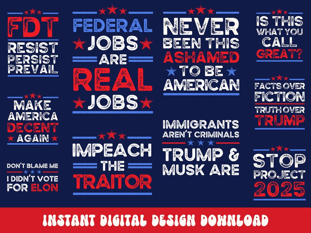 Anti-trump PNG Design Bundle, Anti Trump AF, Pro-immigration, Anti ...