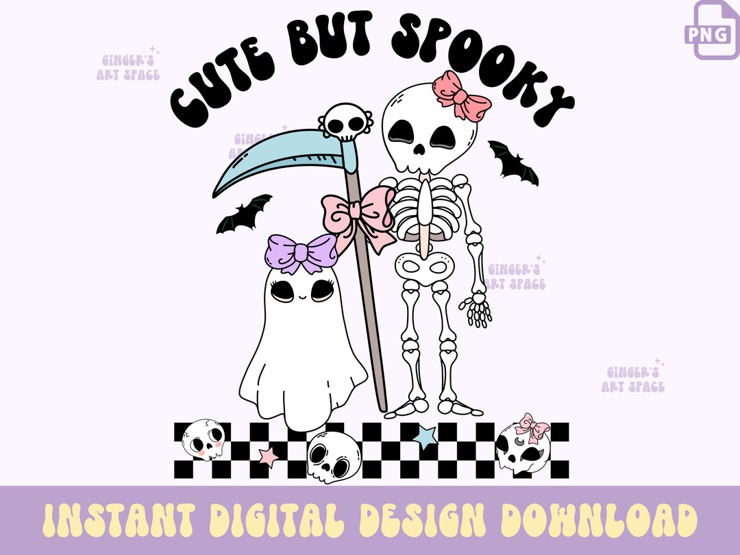 Cute but Spooky PNG, Spooky Babe Halloween, Spooky Season Design, Retro ...