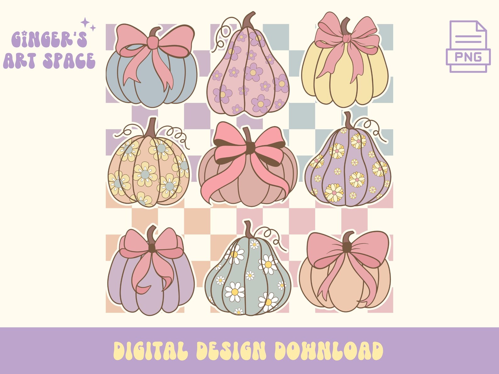 Coquette Fall PNG, Girly Pumpkin PNG, Groovy Fall Sublimation, Cute ...