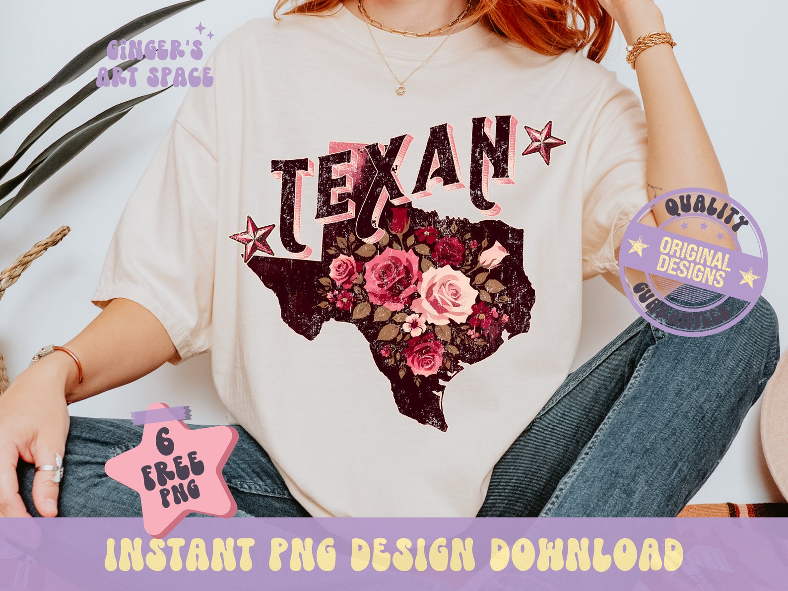 Retro Texan PNG, Proud Texan Sublimation, Vintage Texas Design, Floral ...