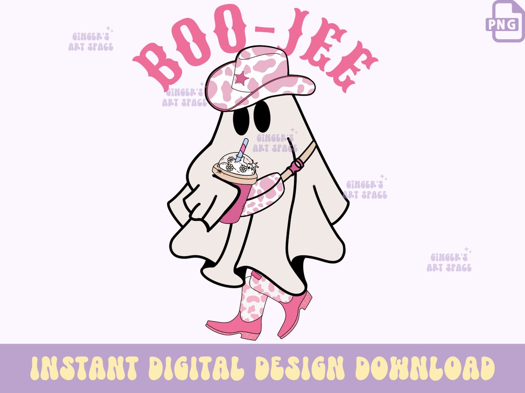 Boo-jee Ghost PNG, Boojee Ghoul Design, Groovy Spooky Season PNG ...
