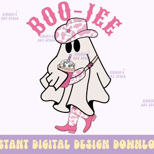 Boo-jee Ghost PNG, Boojee Ghoul Design, Groovy Spooky Season PNG ...