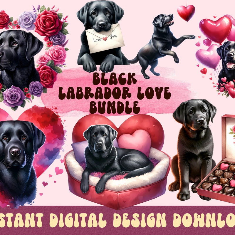 Black Lab Svg - Etsy