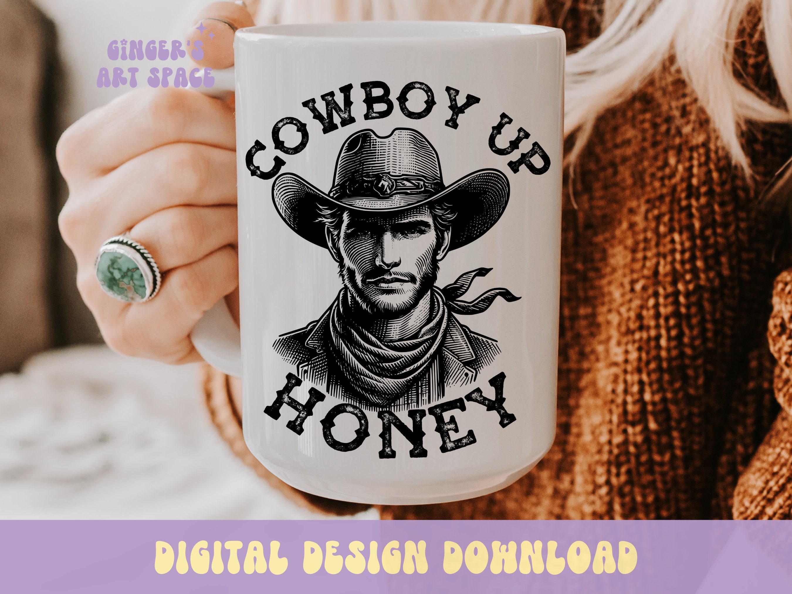 Cowboy up PNG, Funny Country Cowboy PNG, Vintage Cowboy Sublimation ...