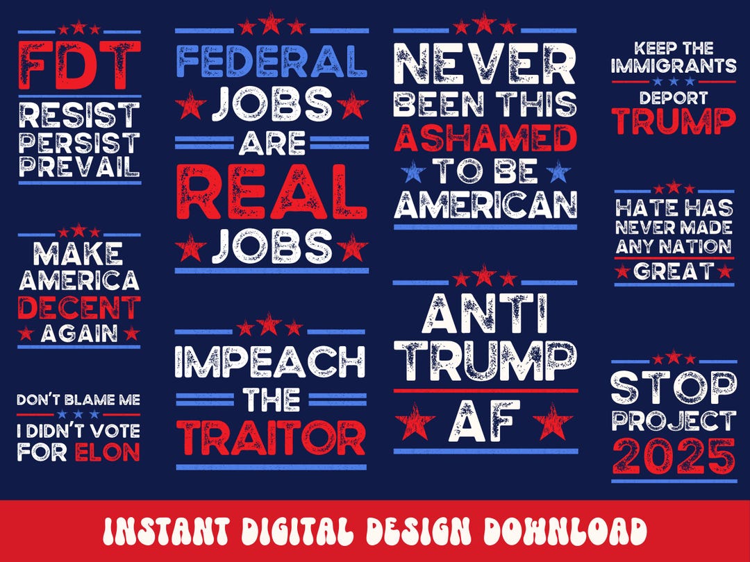 Anti-trump PNG Design Bundle, Anti Trump AF, Patriotic Anti Trump Svg ...