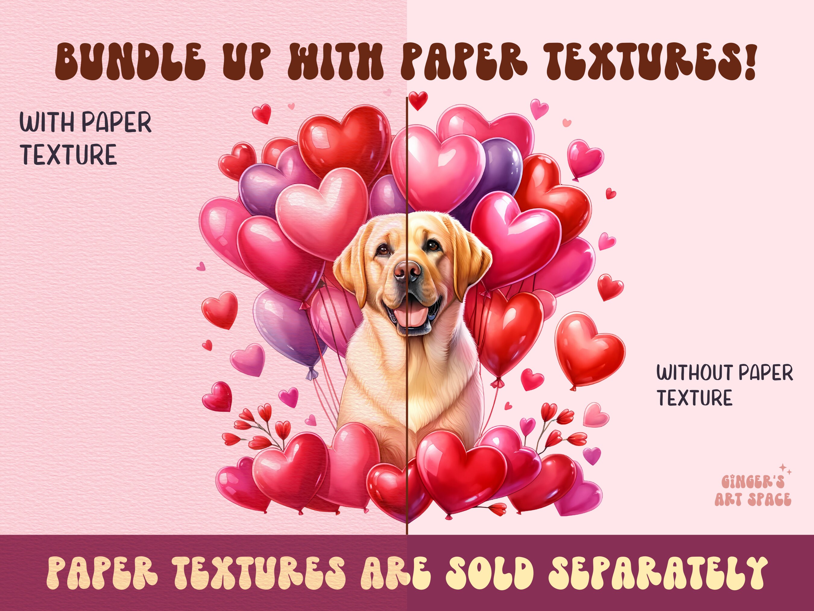 Yellow Lab PNG, Yellow Labrador Clipart Bundle, Watercolor Yellow Lab ...