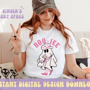 Boo-jee Ghost PNG, Boojee Ghoul Design, Groovy Spooky Season PNG ...