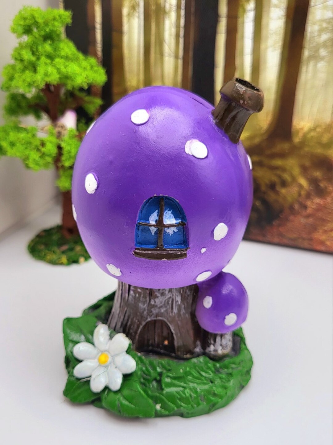 New Purple Fairy House Incense Cone Burner Fairies Incense - Etsy