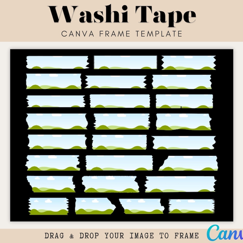 Vintage Frame Label Tape - Etsy