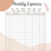 Hairstylist Monthly Expense Tracker. Beauty Expense Spreadsheet, Salon ...