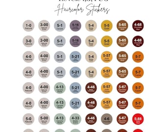 vibrance colour chart