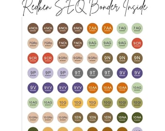 redken colour chart eq