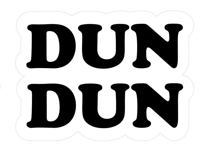 Law & Order Inspired Stickers | Dun Dun Sound Effect Sticker | True ...