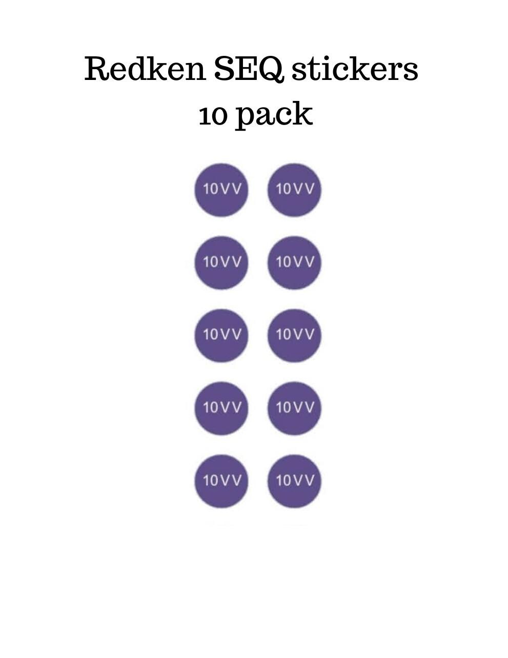 Redken Shades EQ Stickers ,hair Color Stickers,labels. SEQ Stickers ...
