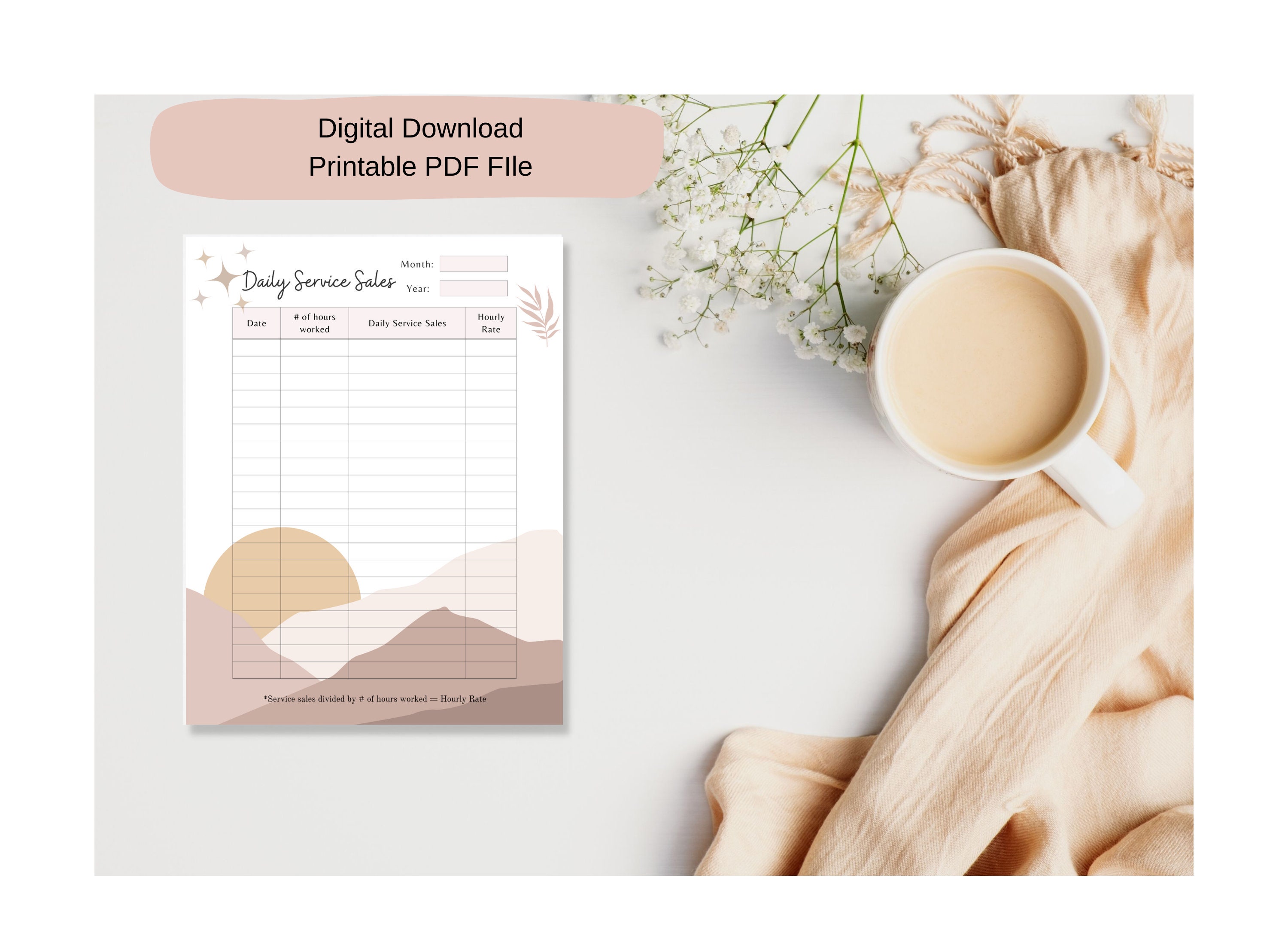 Hairstylist Printable Daily Sales Trackermonthly Service - Etsy