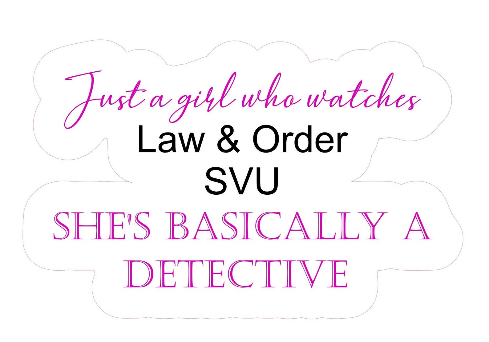 Law & Order Inspired Stickers | Dun Dun Sound Effect Sticker | True ...