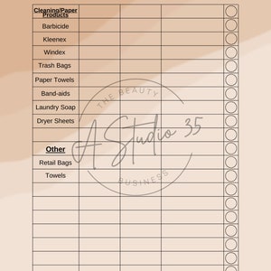 Salon Supply Inventory List. All Supplies Besides the Colors. Salon ...