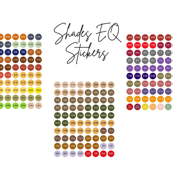 Redken Shades Eq Stickers - Etsy