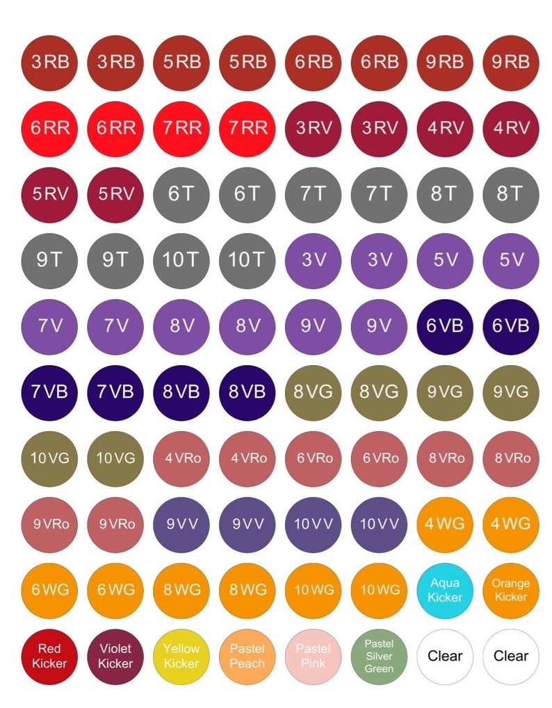 DIGITAL Redken Shades EQ Colored Stickers. SEQ Stickers, Hairstylist ...