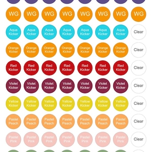 Redken Shades EQ Color Coded TONE Stickers, Labels for Bottle Tops or ...