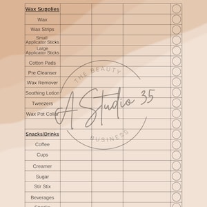 Salon Supply Inventory List. All Supplies Besides the Colors. Salon ...