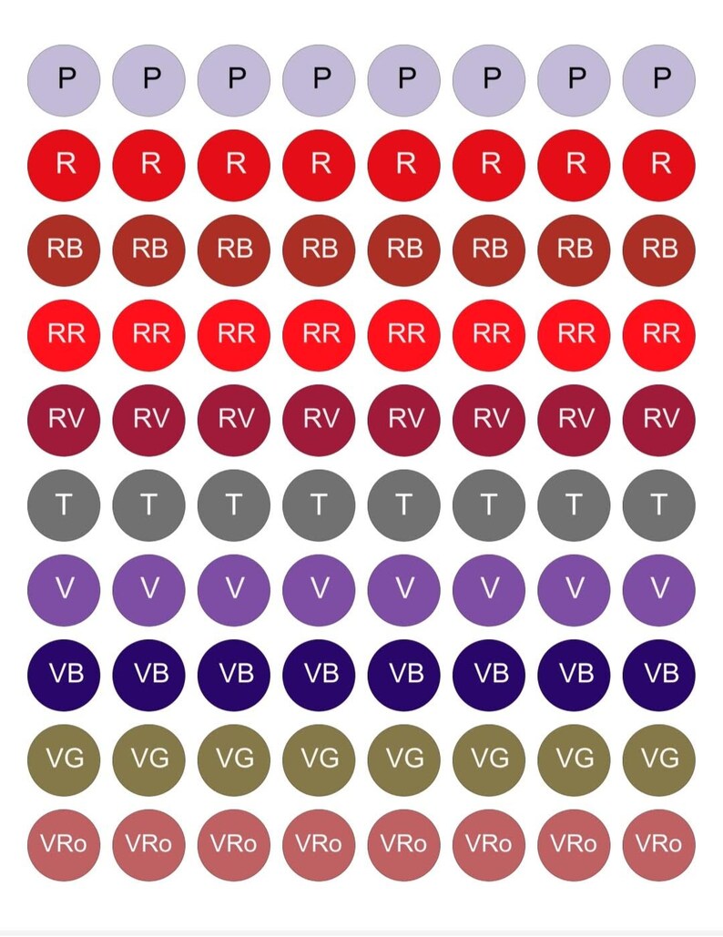 Redken Shades EQ Color Coded TONE Stickers, Labels for Bottle Tops or ...