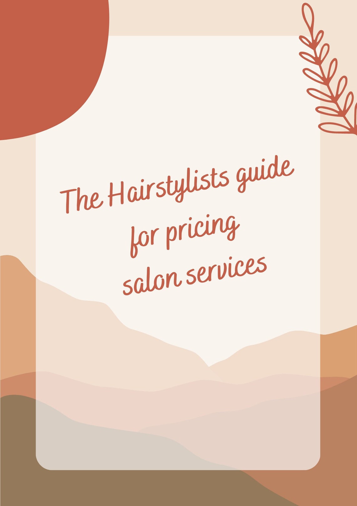Hairstylist Easy Beginners Guide for Setting Your Service Prices.how to ...