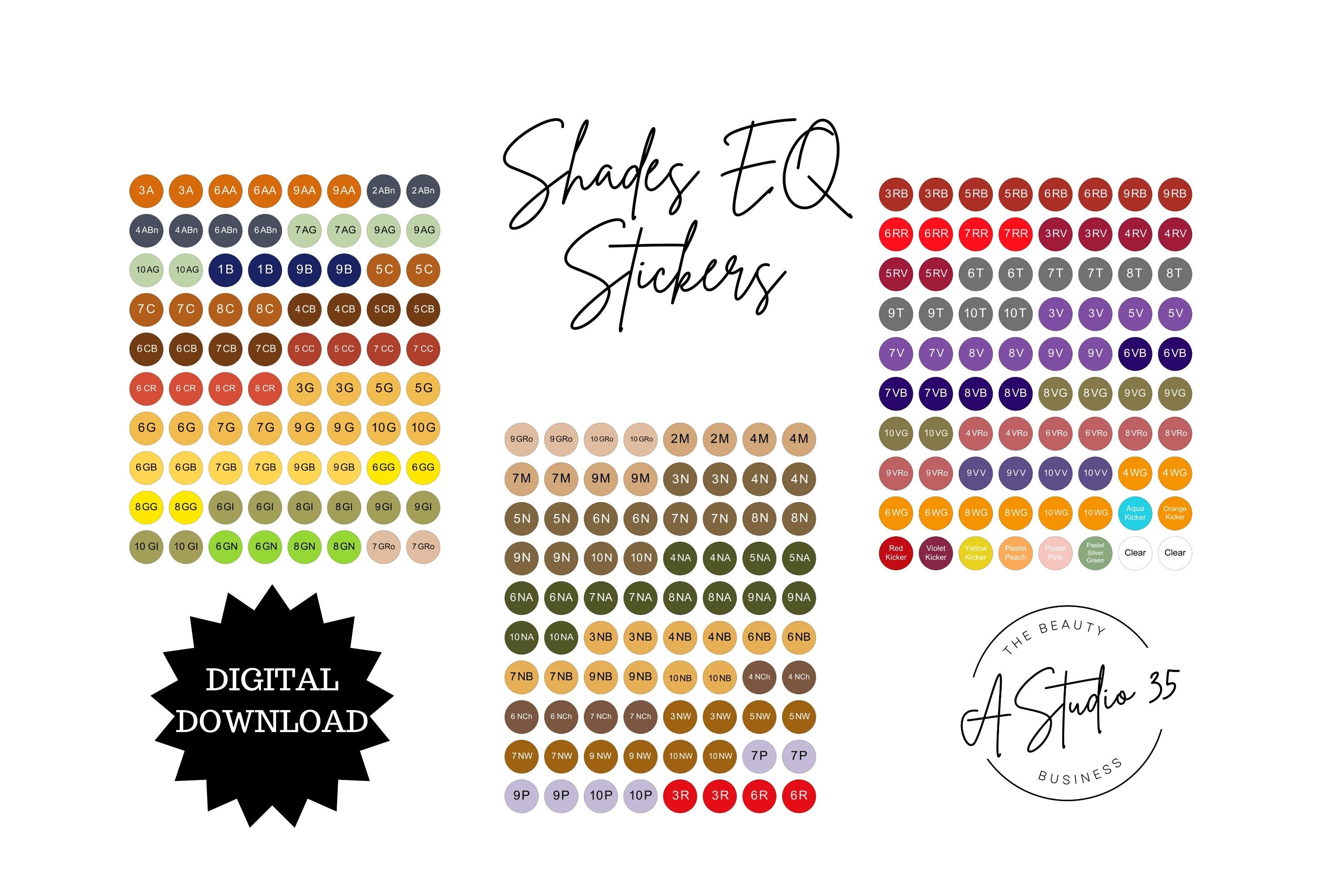 Redken Eq Shades Color Chart