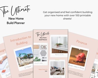 Printable New Home Construction Planner Digital Organization - Etsy