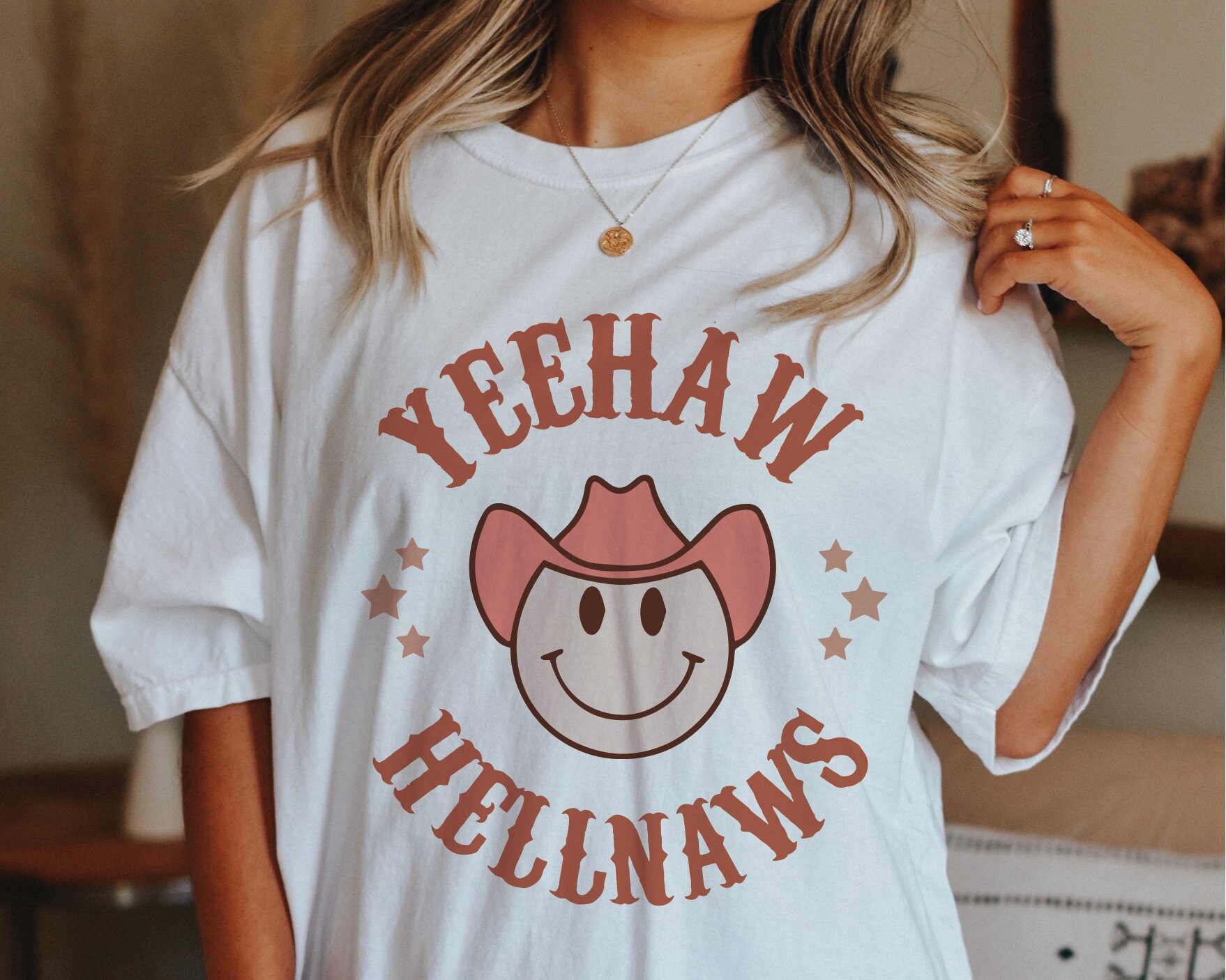 Yeehaw Hellnaws PNG Smiley Face Yeehaw Png Retro Cowgirl - Etsy Australia