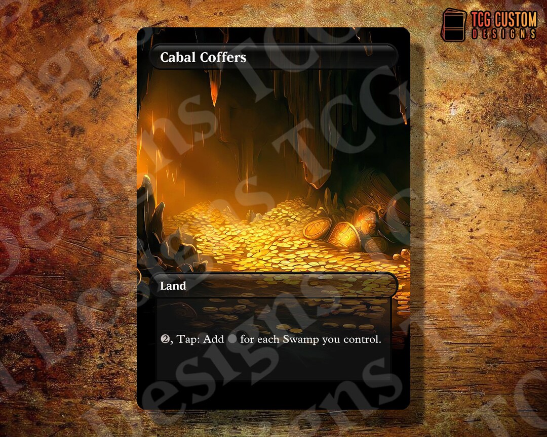 Cabal Coffers MTG Compatible Proxy Full Art Custom Card 2024 Refresh - Etsy