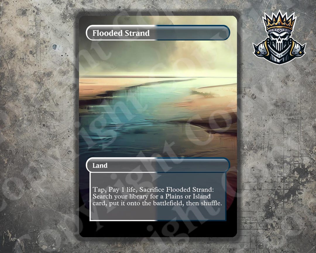 Flooded Strand Proxy - Full Art Custom Card - Etsy