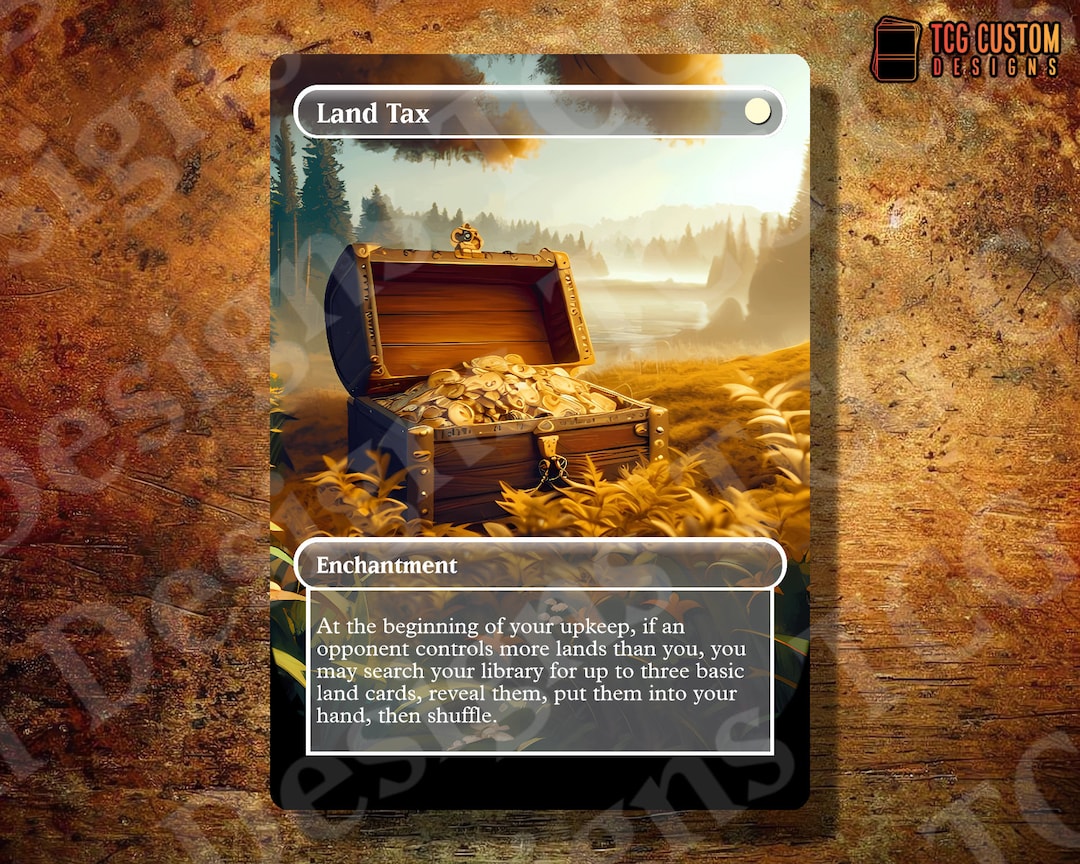 Land Tax MTG Compatible Proxy Full Art Custom Card 2024 Refresh - Etsy