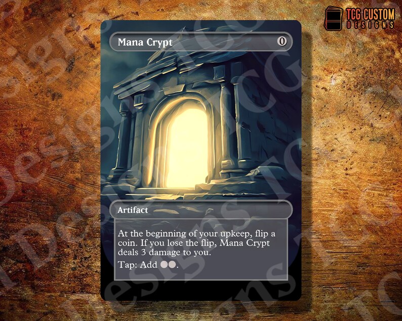 Mana Crypt MTG Compatible Proxy Full Art Custom Card 2024 Refresh - Etsy
