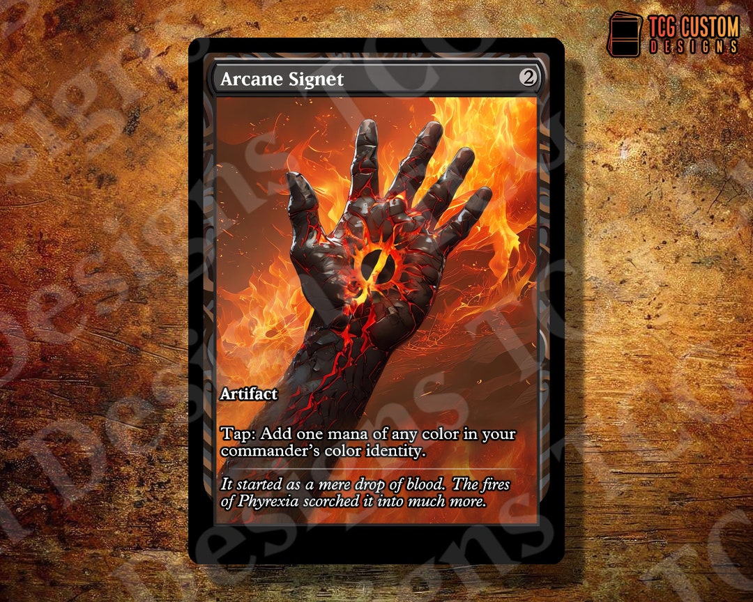 Phyrexian Arcane Signet MP V2 ENG MTG Compatible Proxy Full Art Custom ...