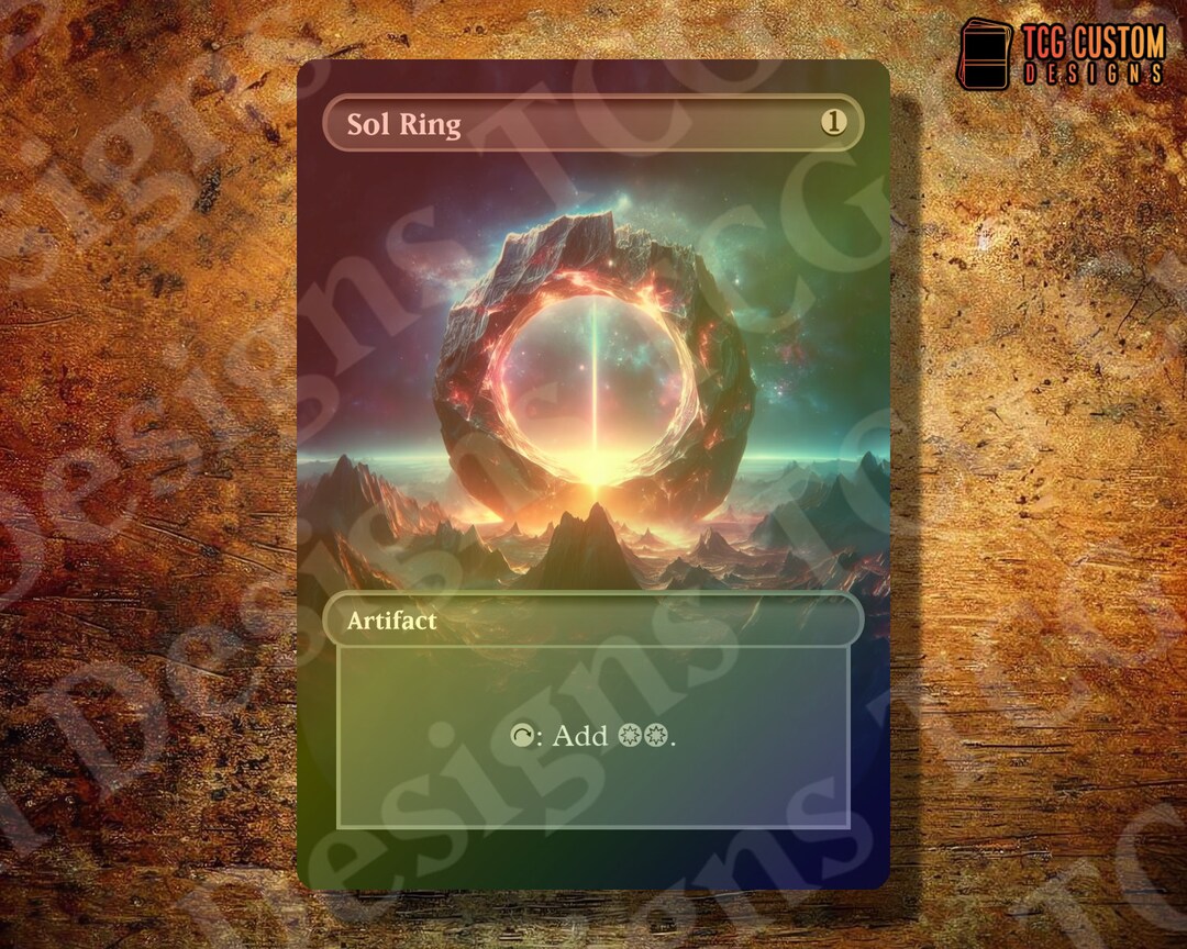 Sol Ring V2 MTG Compatible Proxy Full Art Custom Card Holo Edition - Etsy