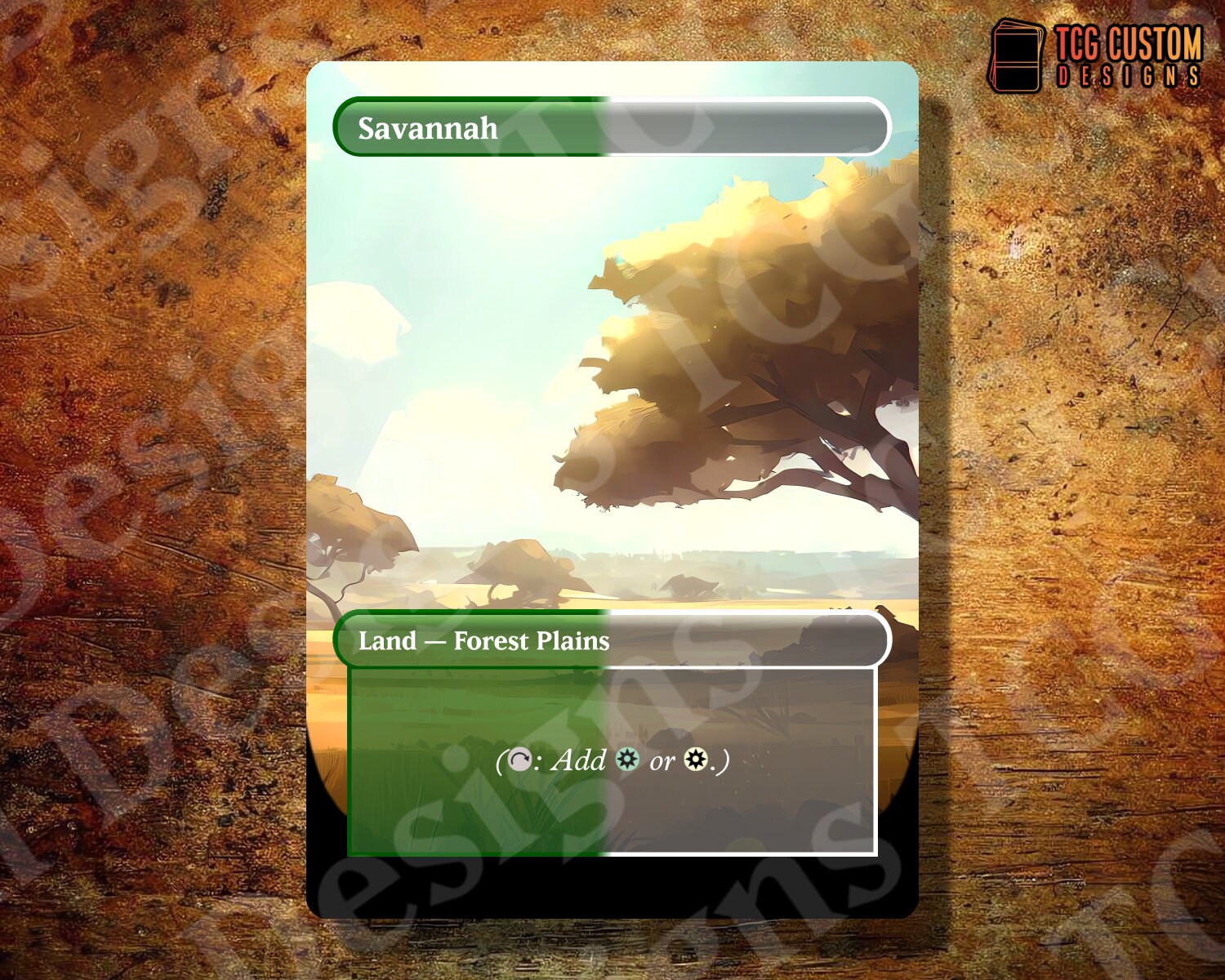 Savannah MTG Compatible Proxy Full Art Custom Card - Etsy