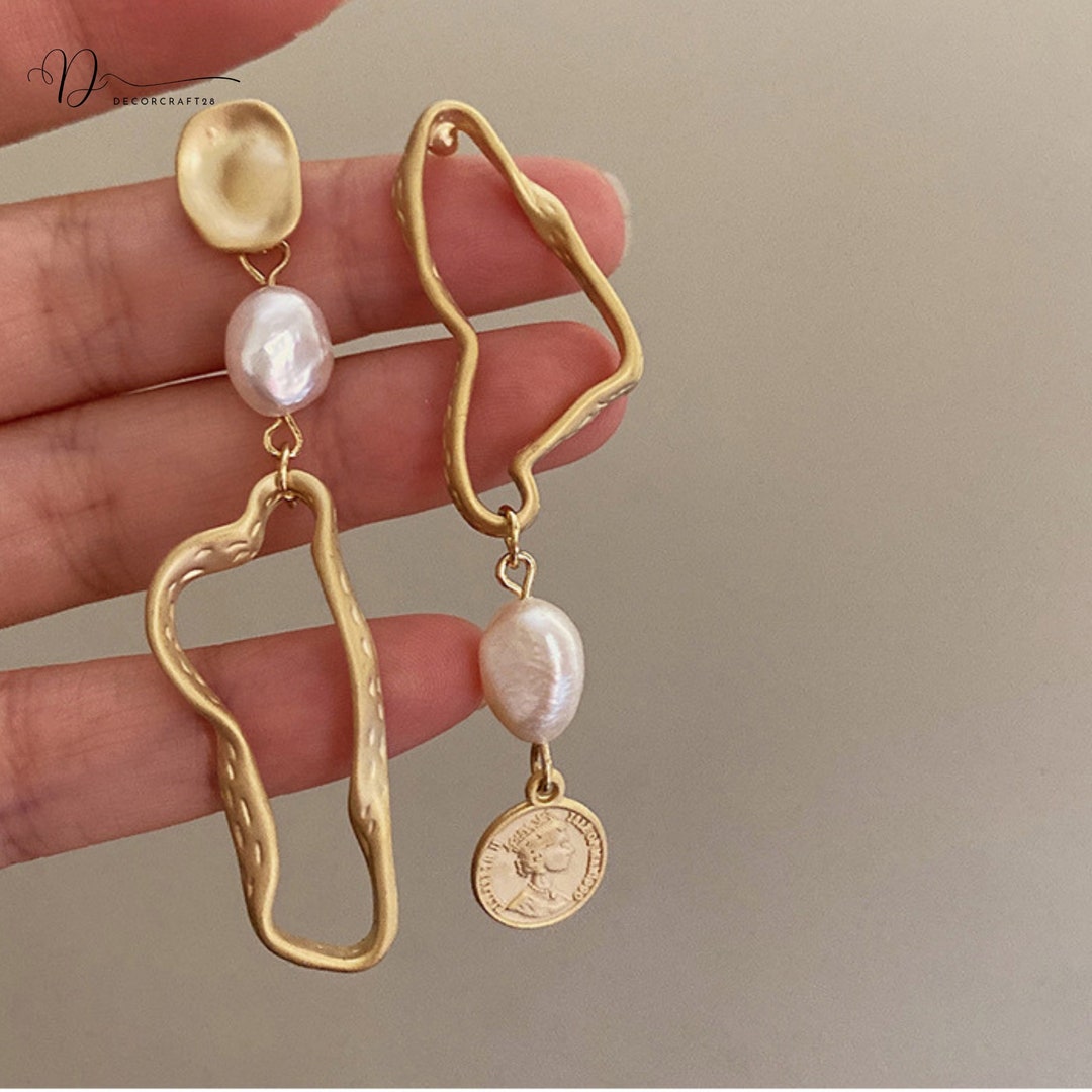 Irregular Mismatch Earring Asymmetric Earrings Art - Etsy