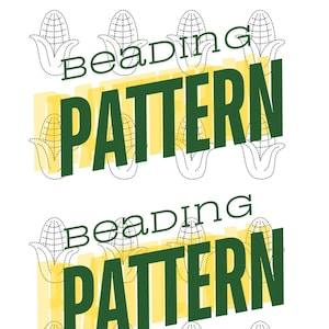 Native Beadwork Printable Harvest Corn Flat Stitch Template PDF Beading ...