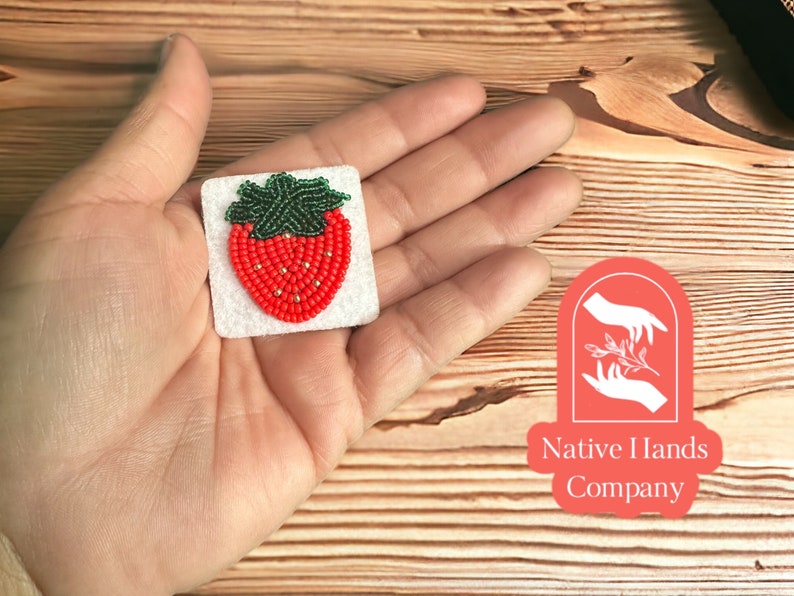 Strawberry Strawberries Pattern Set Pellon 70 Flat Stitch Beading ...