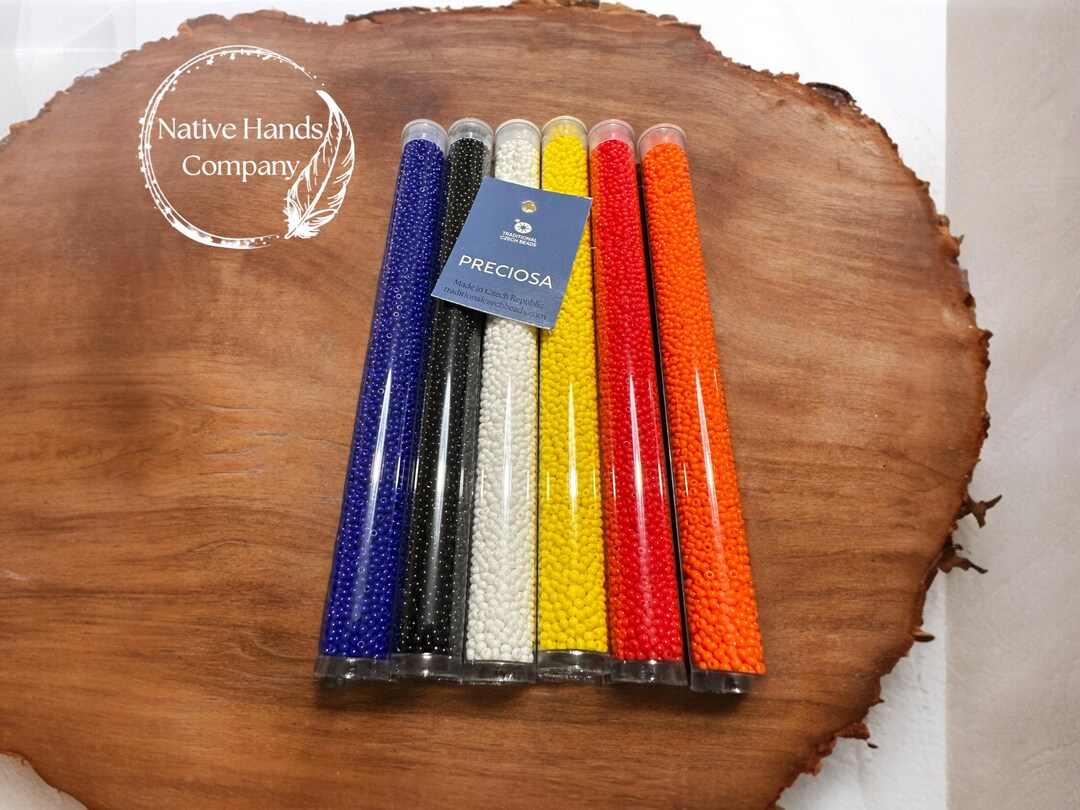 Fire Colors Preciosa Ornela Czech Seed Beads 11/0 Set of 6 - 30 Gram ...