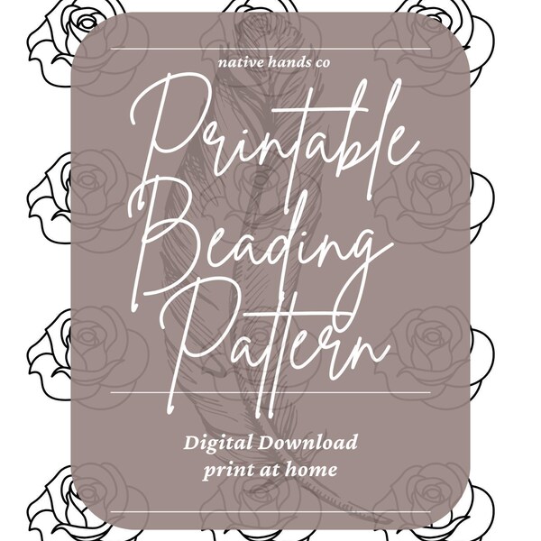 Rose Beading Templates - Etsy