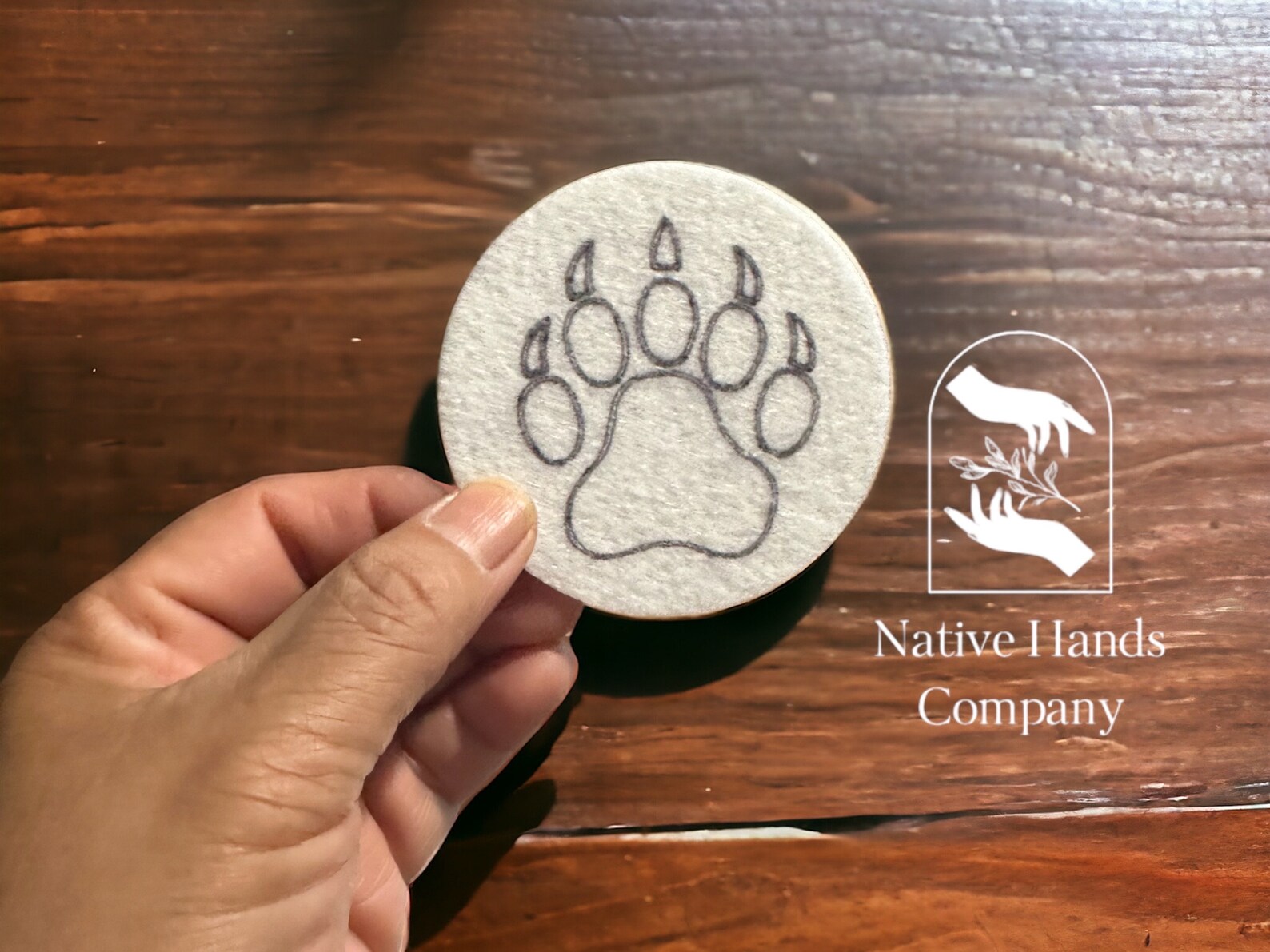 6-piece Bear Paw Print Pattern Set Pellon Peltex 70 Flat Stitch Beading ...