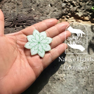 18 Piece Floral Flower Pattern Set Pellon Peltex 70 Flat Stitch Beading ...